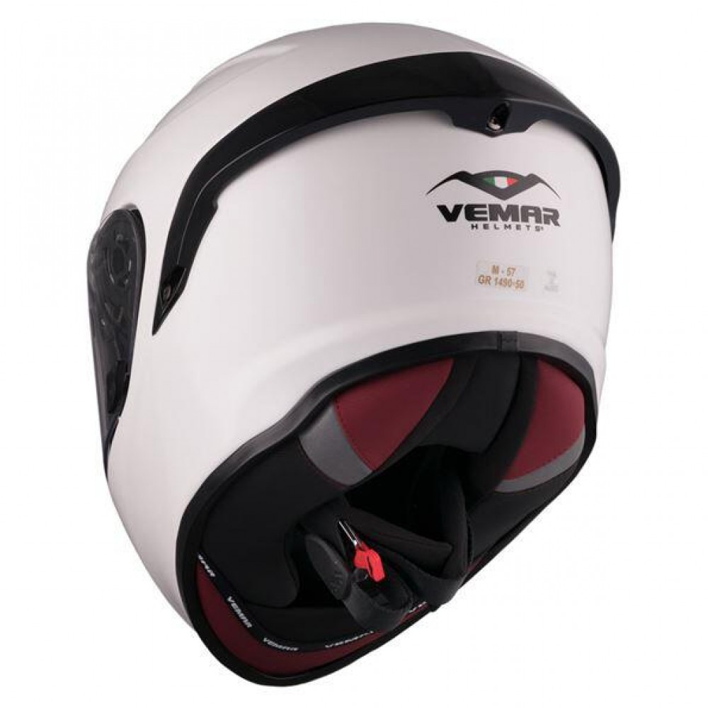 VEMAR HURRICANE WHITE GLOSS (HOA) - 100% CARBON-KEVLAR-FIBER